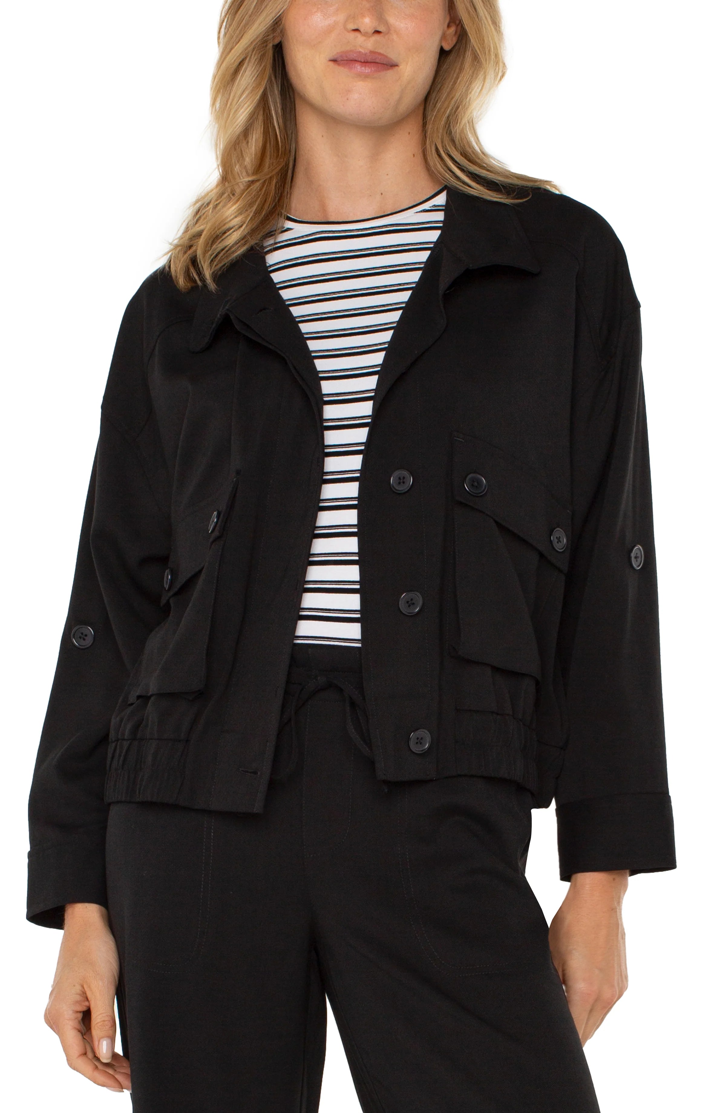 Benson Utility Black Jacket – Christy M Boutique 6700 Snider Plaza ...